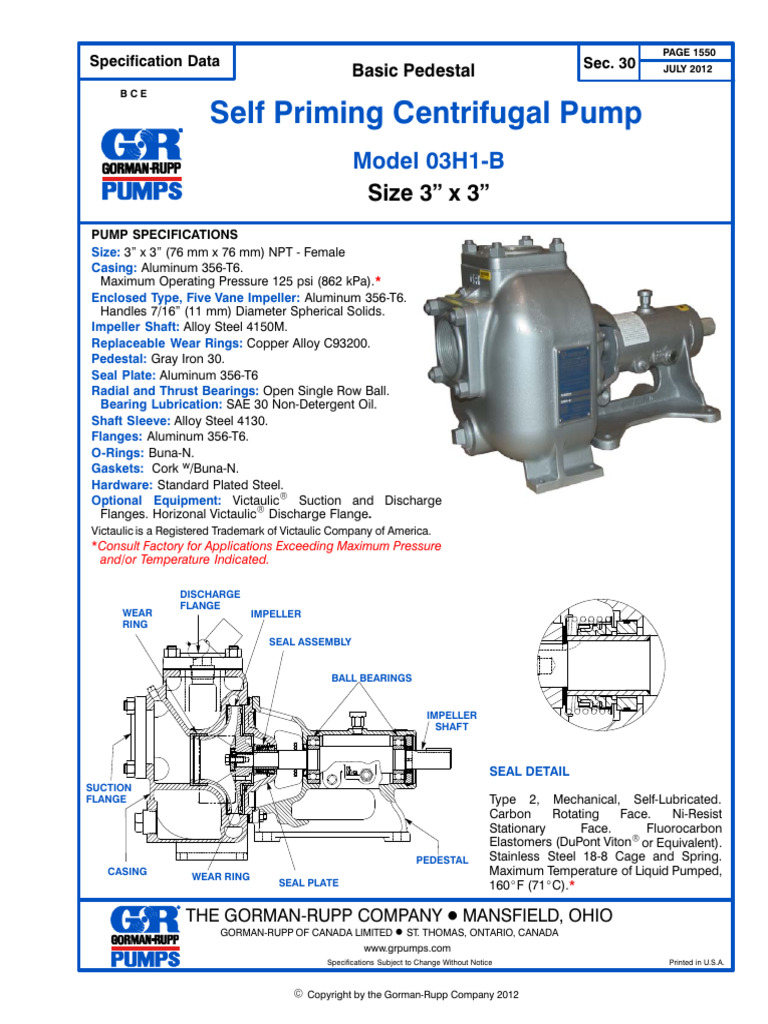O3H1-B de 3x3 GR - BOMBA Sin MOTOR Para COMBUSTIBLE | Download Free PDF | Pump | Bearing ...