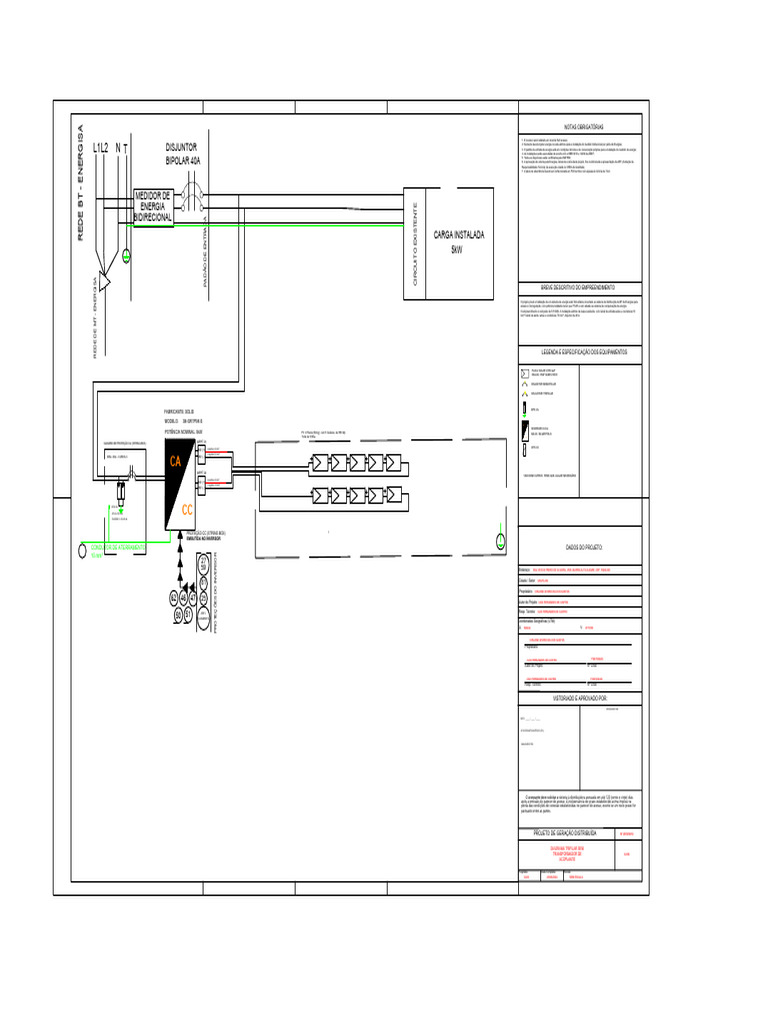 Diagrama Trifilar para Energia Solar | PDF | Quantidades físicas | Bens ...