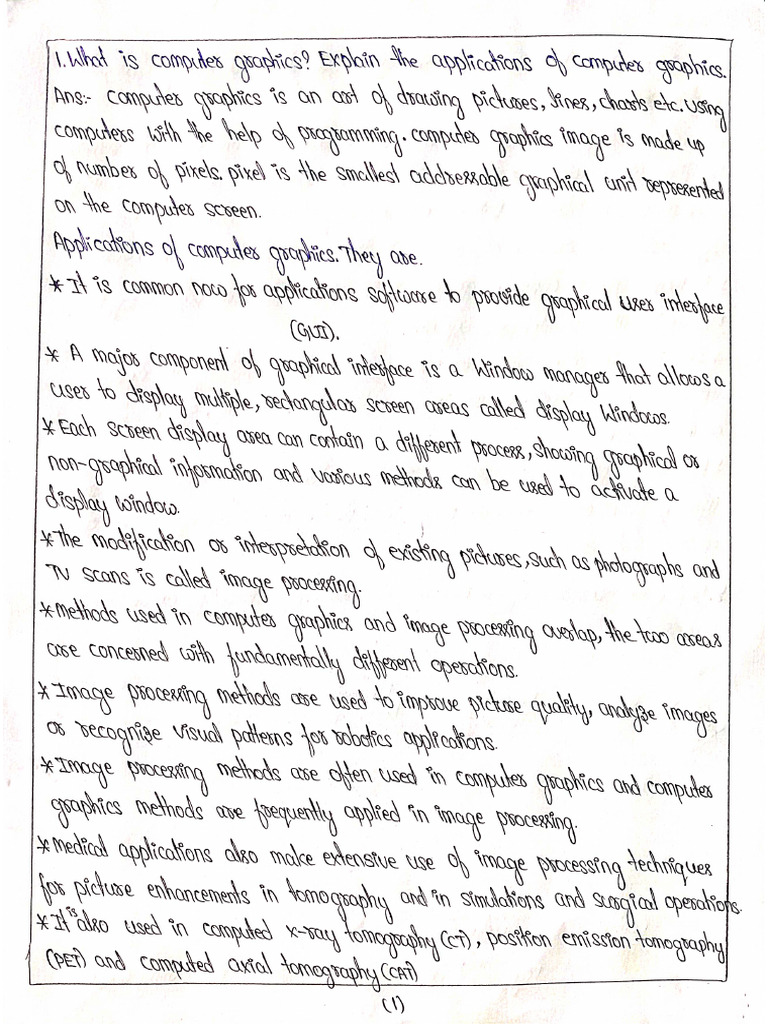 CG Assignment 1 | PDF