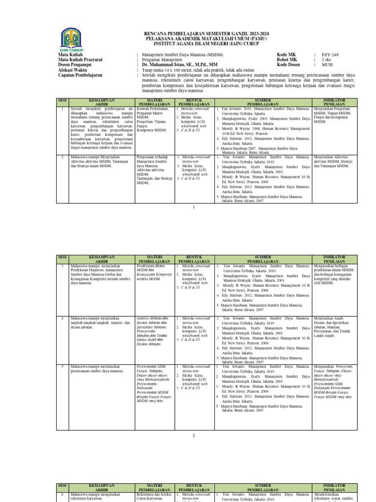 RPS MSDM 2023-1 | PDF