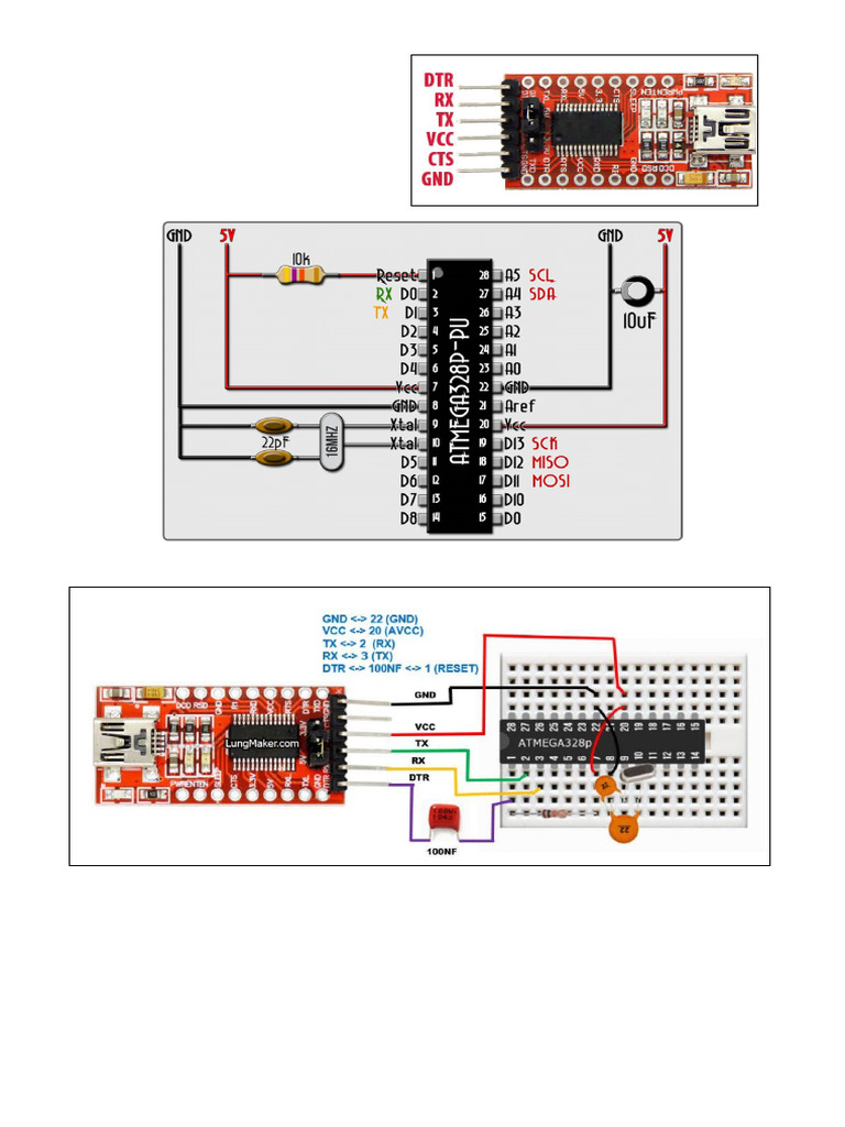 ATMEGA328P ARduinoOnBreadBoard | PDF