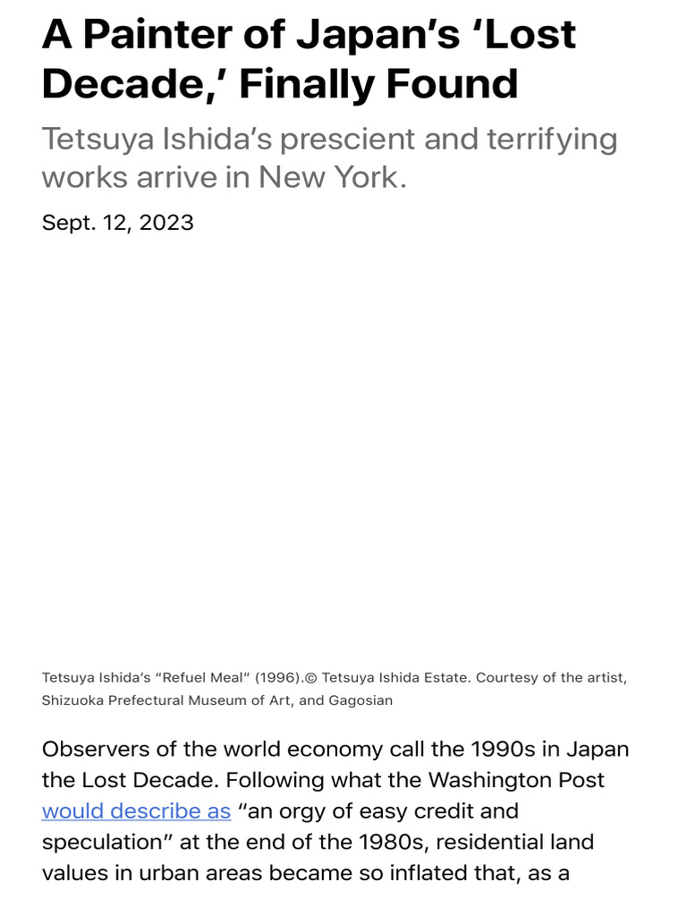 A Painter of Japan's Lost Decade,' Finally Found | PDF | Http Cookie