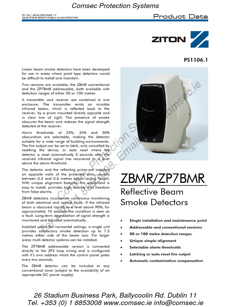 Beam - Detector - Ziton | PDF | Electronics | Electromagnetism