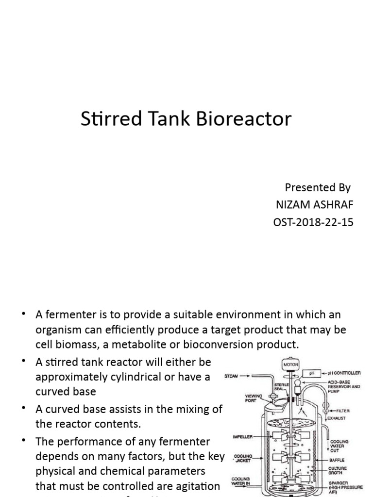 Overview of Stirred Tank Bioreactors | PDF | Chemical Reactor | Sodium ...