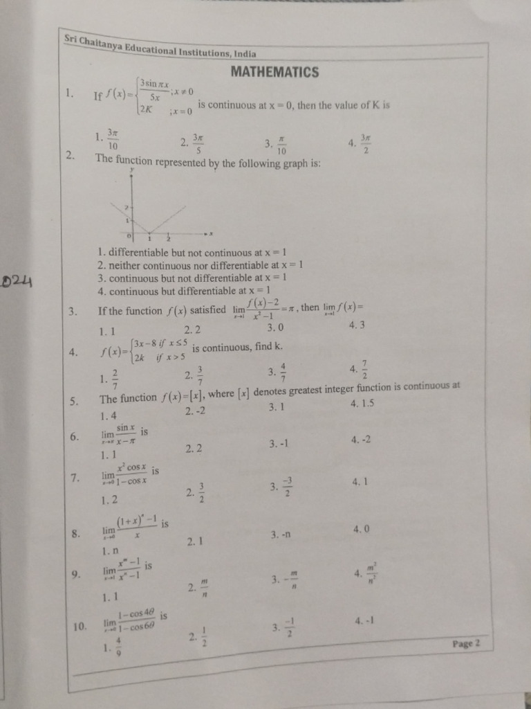 Adobe Scan Jul 08, 2024 | PDF | Function (Mathematics) | Mathematical ...