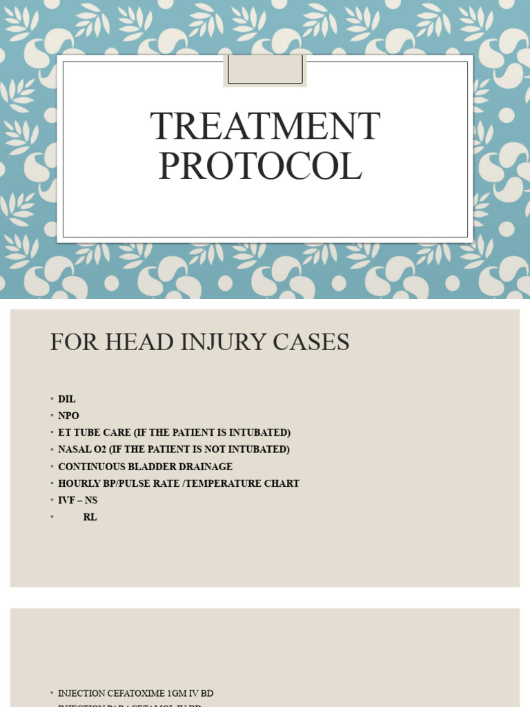 Treatment Protocol For Burns | PDF | Technology & Engineering
