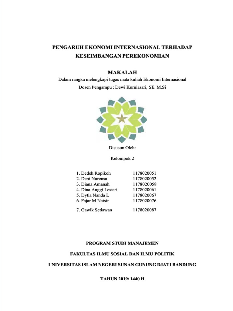 PDF Makalah Kel 2 Ekonomi Internasional - Compress | PDF