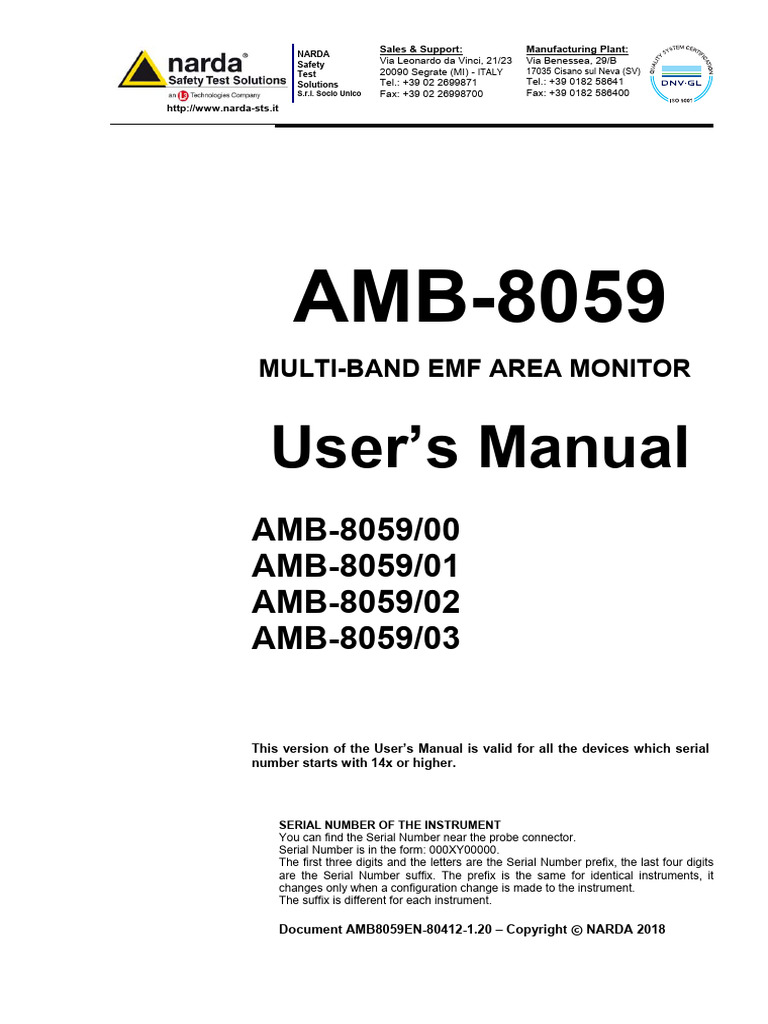 Amb8059en 80412 1.20 | PDF | Mains Electricity | Electromagnetic ...