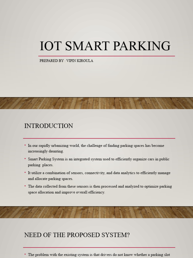 Iot Smart Parking-Updated | PDF | Internet Of Things | Parking