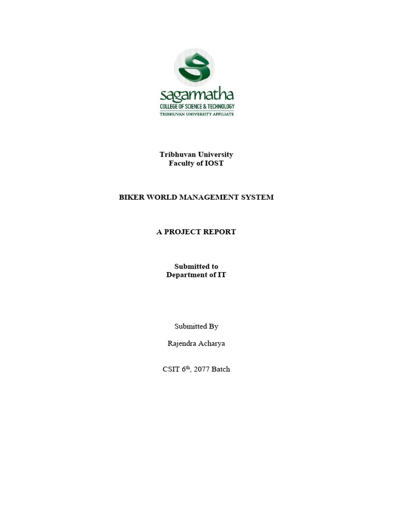 Biker World | PDF | Databases | User (Computing)