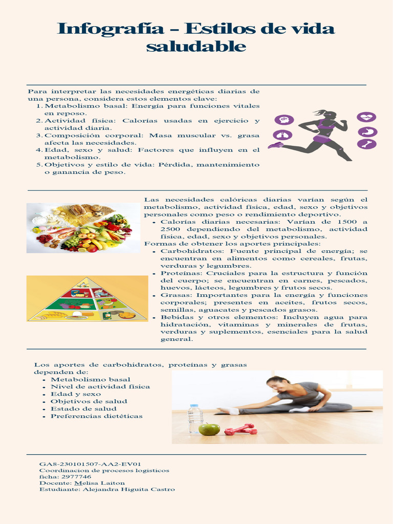 121. Infografía - Estilos de vida saludable GA8-230101507-AA2-EV01 | PDF