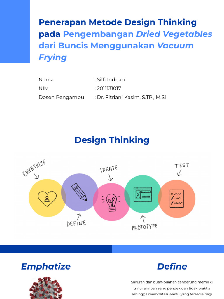 PPT Design Thinking_Silfi Indrian_2011131017 | PDF