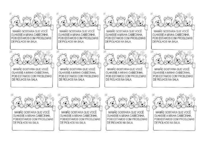 Bilhete Sobre Piolho | PDF