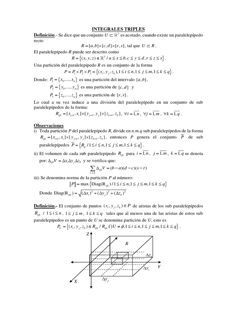 Integrales Triples 22 I | PDF | Integral | Zona