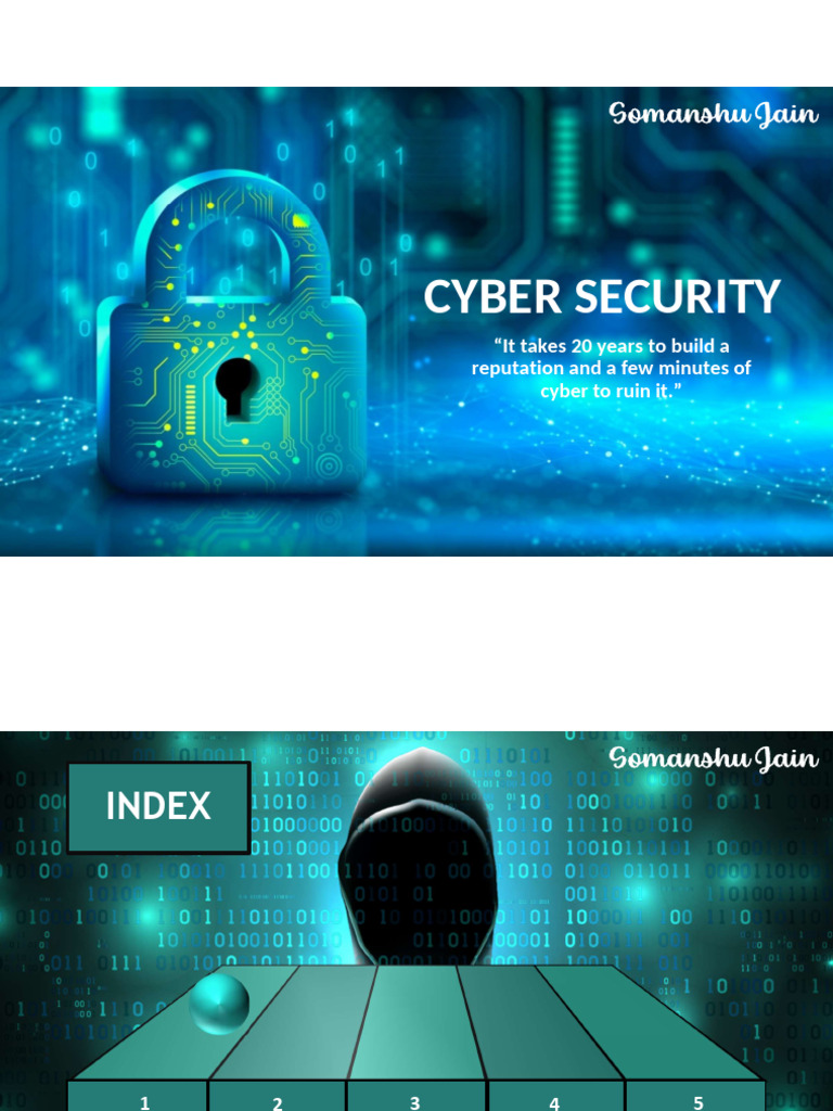 Cyber Security PPT | Download Free PDF | Computer Security | Security
