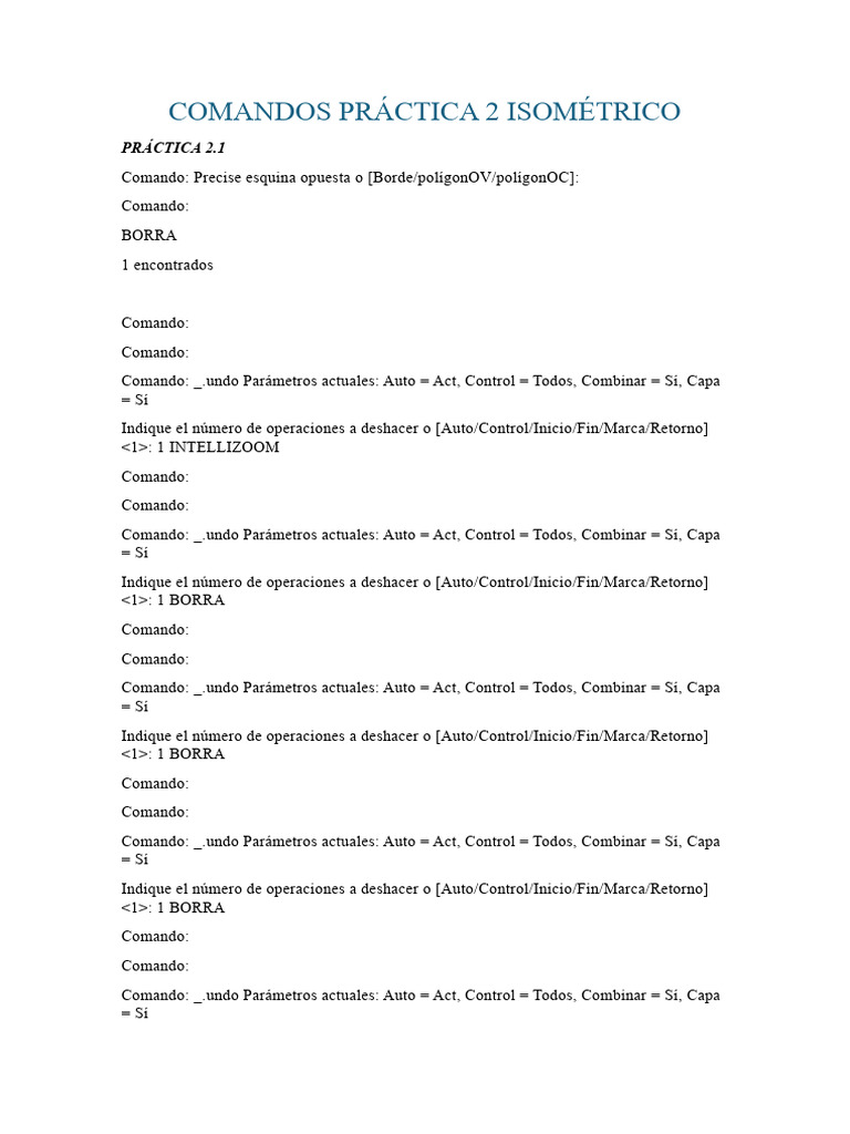 Comandos Práctica 2 Isométrico-Marco Zabala Álvarez | PDF | Ventana (informática) | Sistema ...