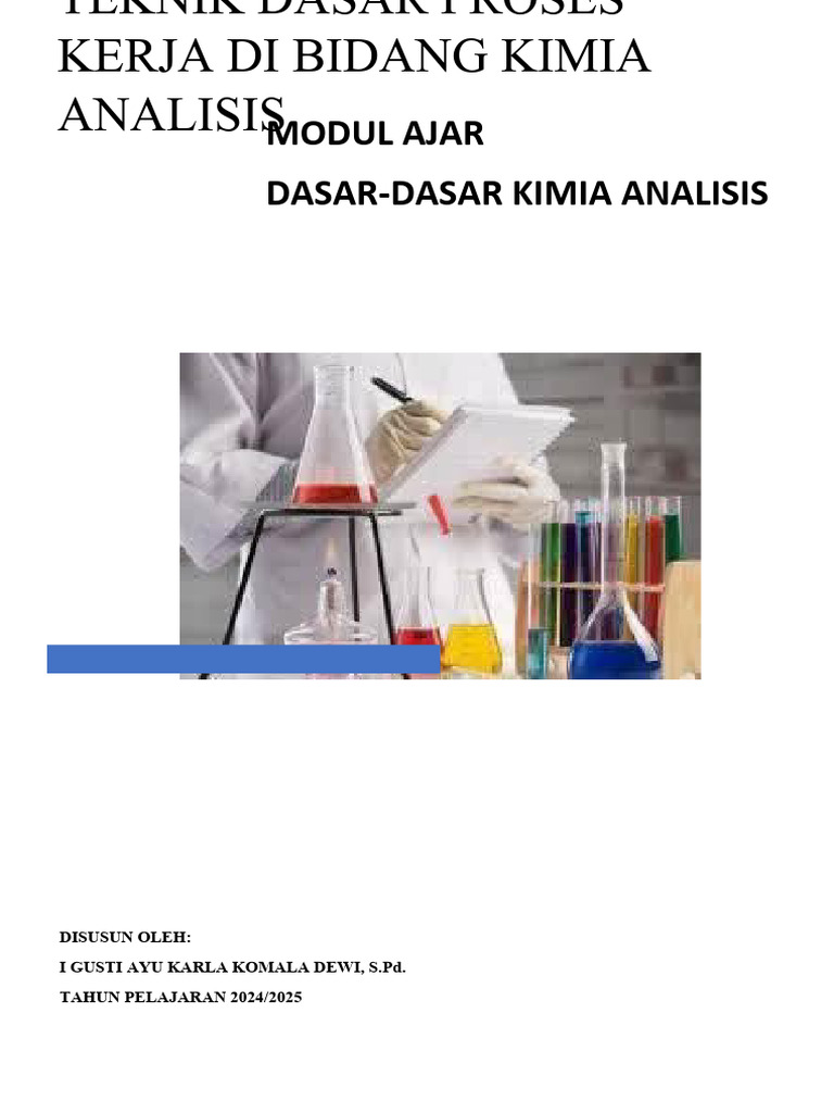 Modul Ajar Kimia Analisis Elemen 4 | PDF