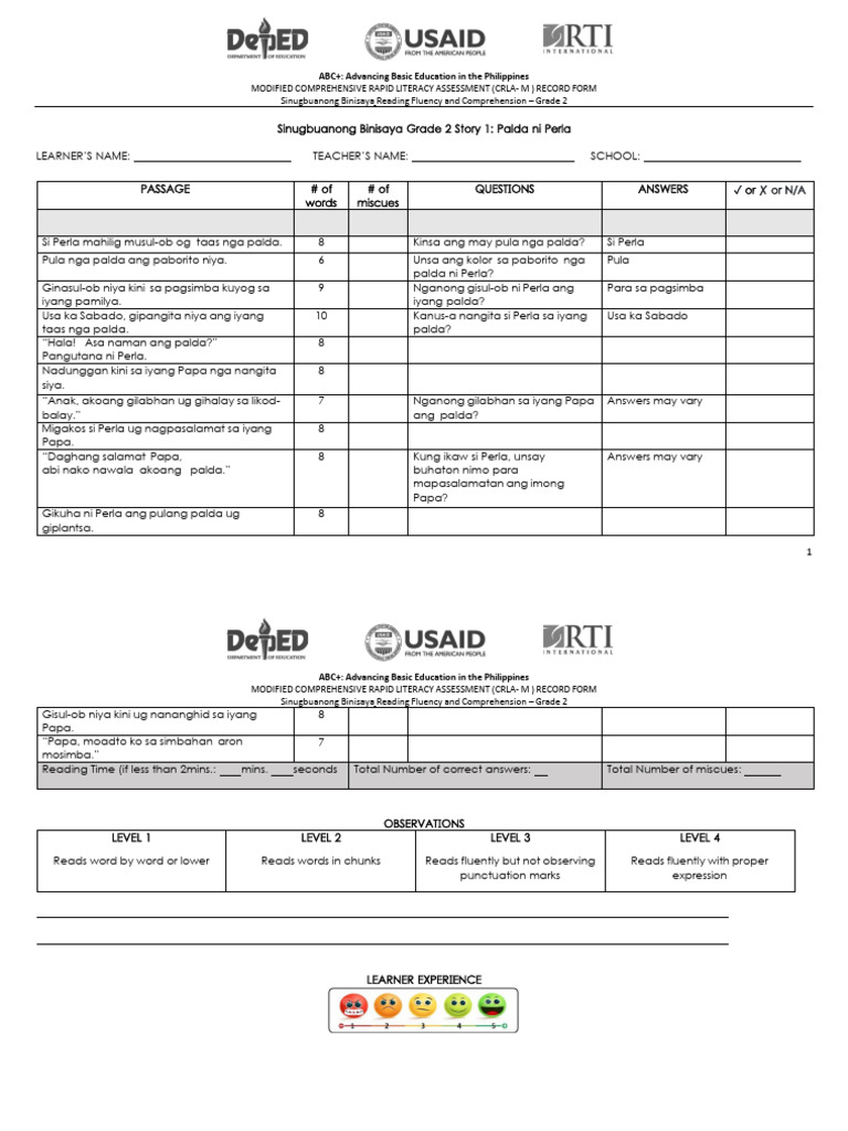 S. BIN G2 Record Form | PDF