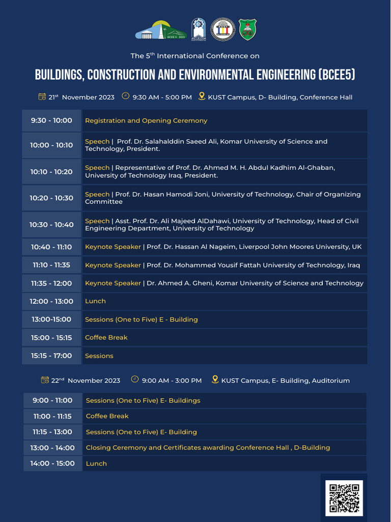 Agenda and Sessions Final | PDF | Geotechnical Engineering | Road Surface