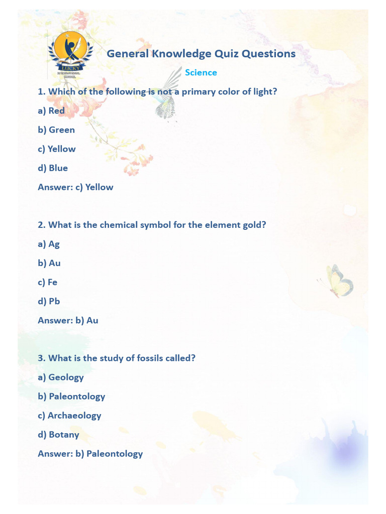 GK QUIZ 2024-25 Grade 7-12 | PDF | Outer Space | Space Exploration