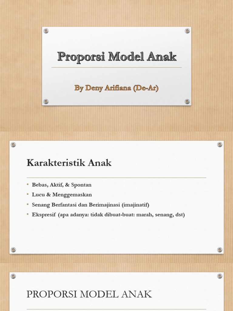 Proporsi Model Anak S1 2021 | PDF | Memasak, Makanan, & Anggur | Gaya Hidup