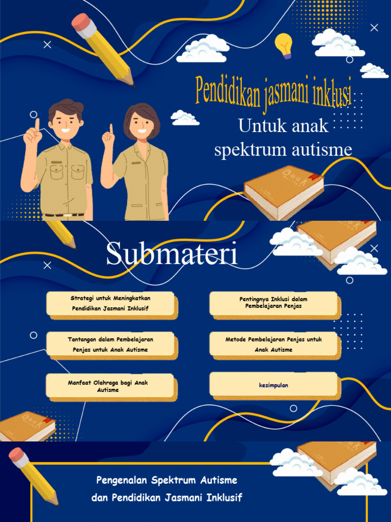 Pendidikan Jasmani Inklusif Autisme | PDF