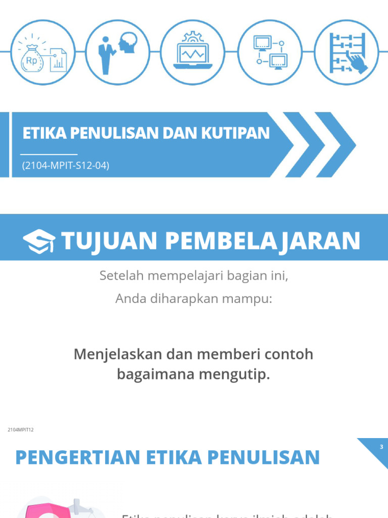 PINTAR - Part 4 - Etika Penulisan Dan Kutipan | PDF