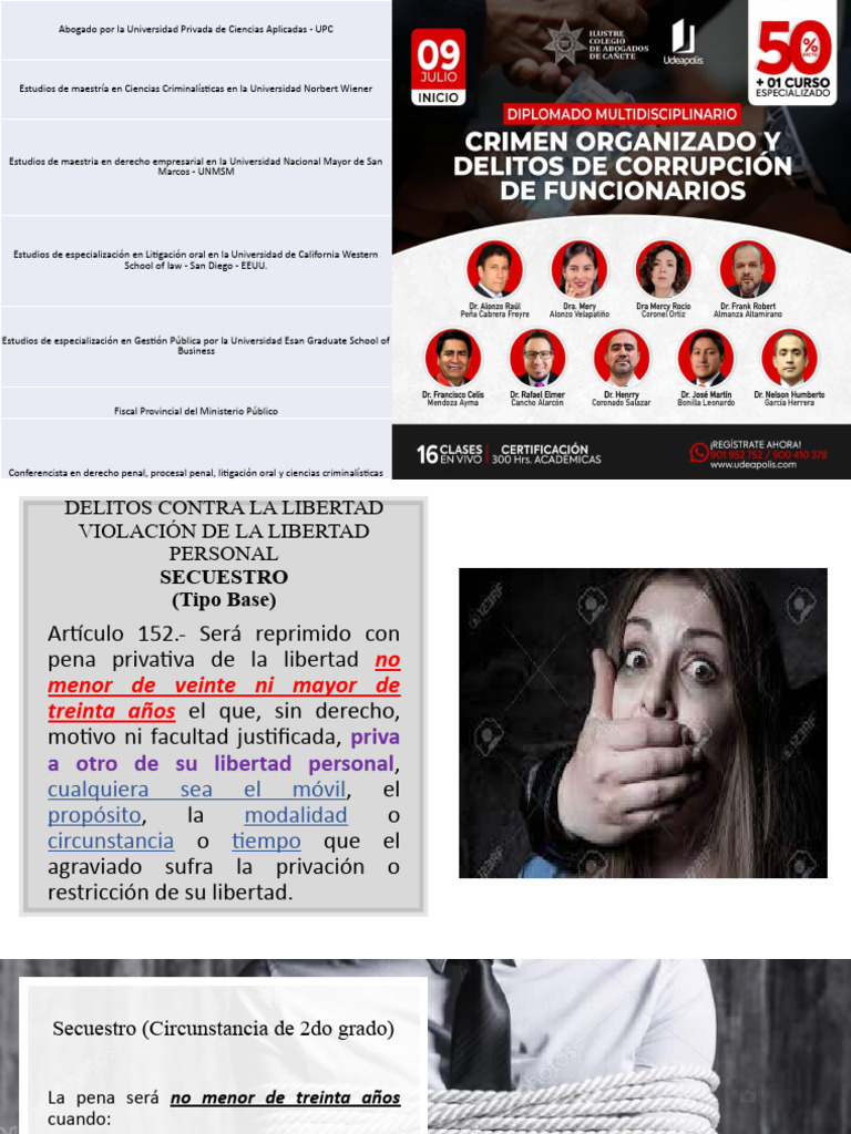 El Delito De Secuestro En El Peru Analisis Jurisprudencial Y De 0193