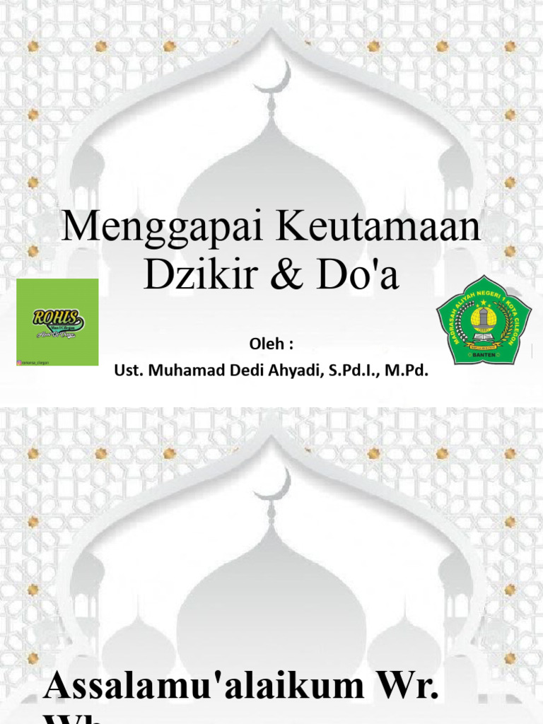 Menggapai Keutamaan Dzikir Dan Do'A | PDF | Agama & Spiritualitas