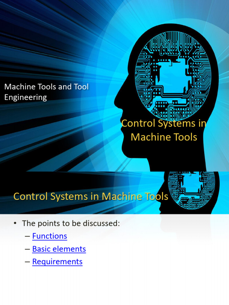 2.1 Control Systems in Machine Tools | PDF | Anthropometry | Machines