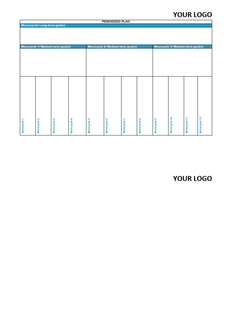 Programming - Word Template | PDF | Strength Training | Determinants Of ...