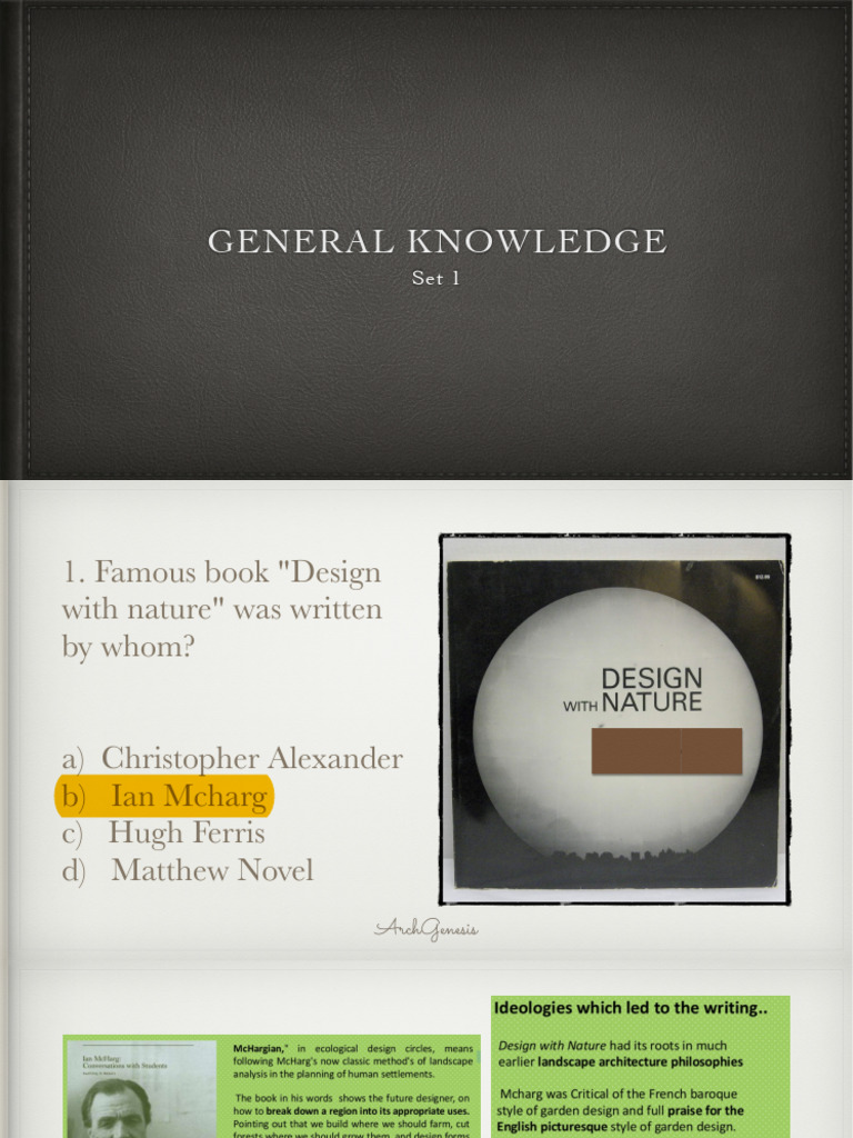 GK Set 1 | PDF | Architect | Arts Awards