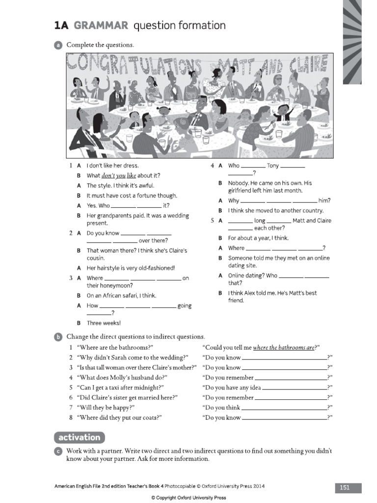 Grammar Exercises 1A-5B | PDF