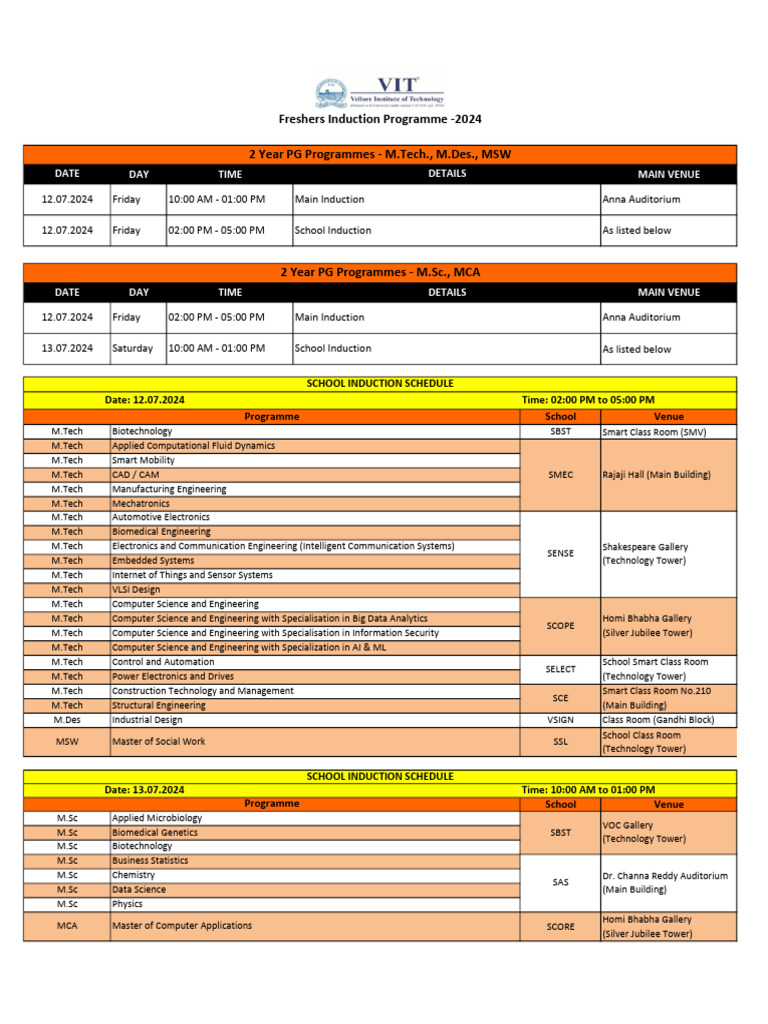 Induction-Schedule-PG-programs-2024 | PDF | Engineering | Science