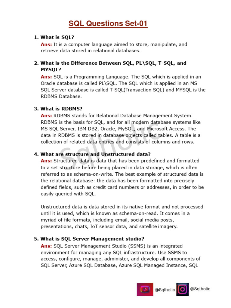 Set-01 | PDF | Databases | Relational Database