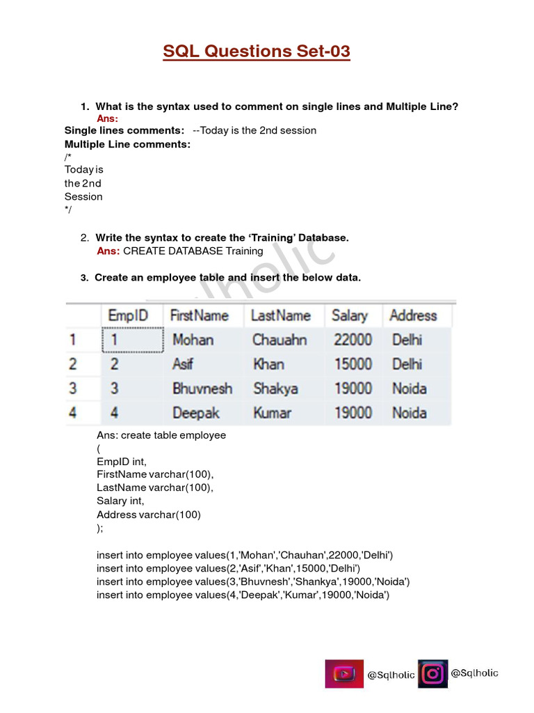 SQL Basics for Beginners | PDF | Computers