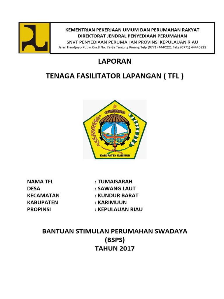 Cover TFL Sawang Laut | PDF