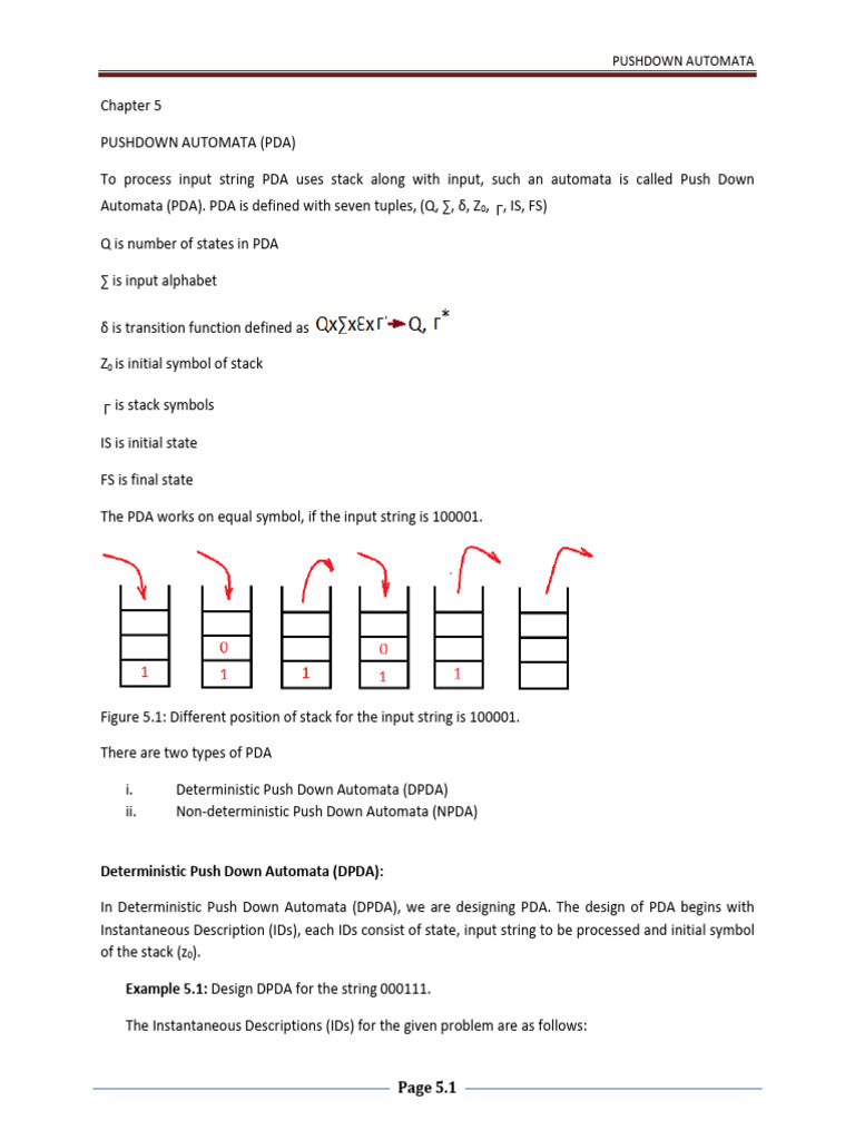 Module4 Push Down Automata | PDF | Syntax (Logic) | Metalogic