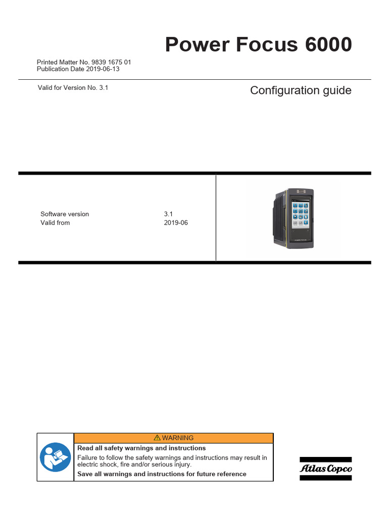 Atlascopco_PF6000_Manual | Download Free PDF | Gnu | Graphical User Interfaces
