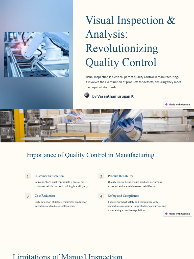 Visual Inspection and Analysis Revolutionizing Quality Control ...