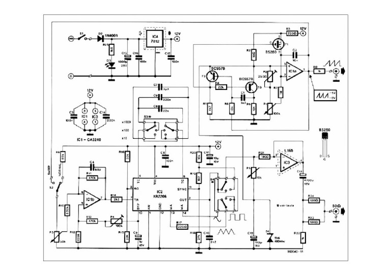 XR2206 - Esquema | PDF