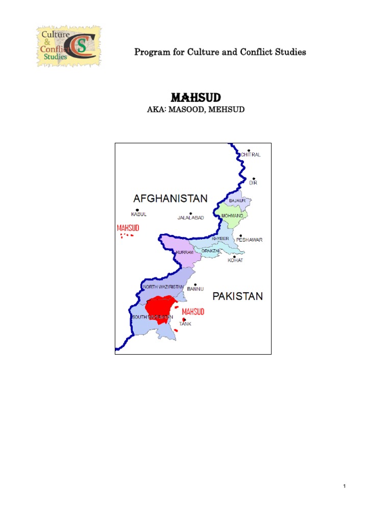 Mahsud Tribe: History and Influence | PDF | Tehrik I Taliban Pakistan ...