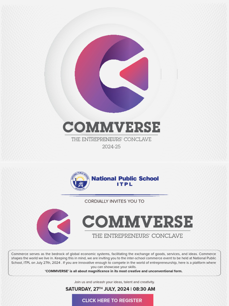 Commverse Brochure 2024-25 | PDF | Economies | Business