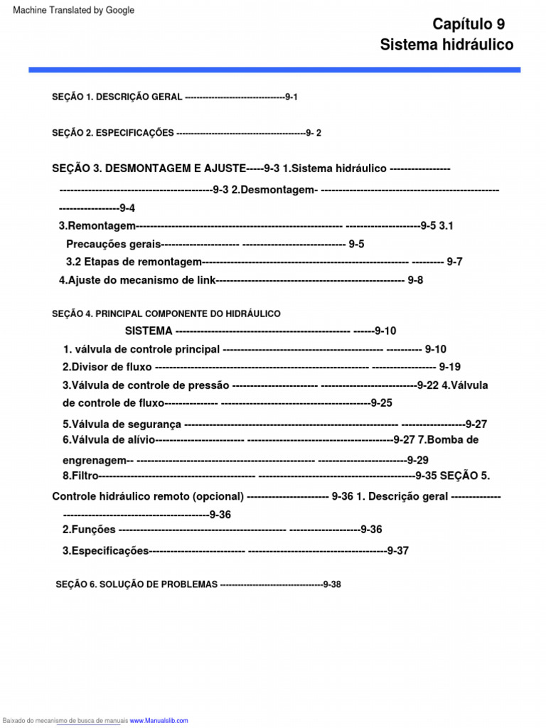 Hidraulico TYM T450 | PDF | Válvula | Bomba