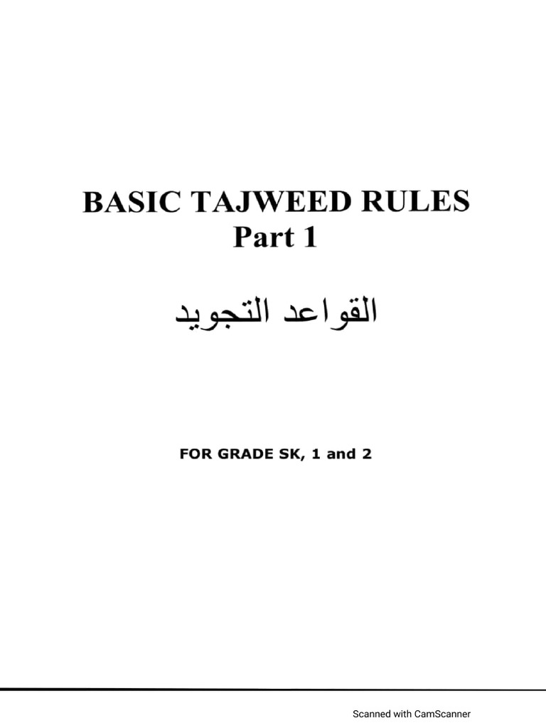 Tajweed Rules - Basic Quran-Copy-1 | PDF
