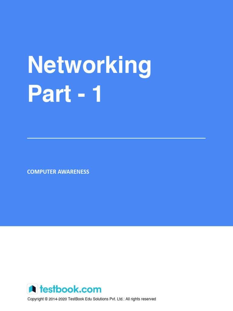 Networking - Study Notes | PDF | Network Topology | Computer Network