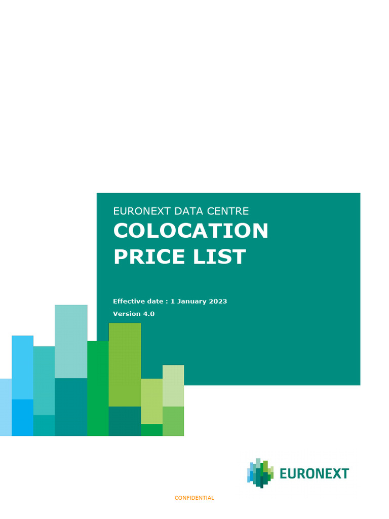 Euronext Price List - Colocation Services - Post Go-Live - 20221130 | PDF