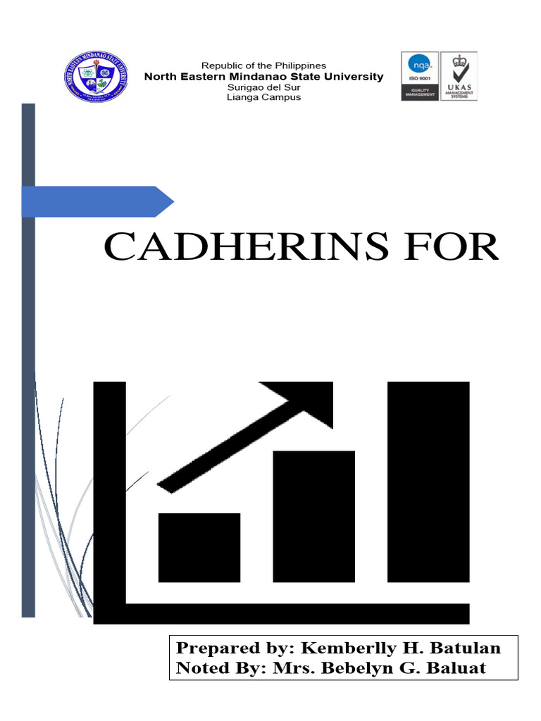 CADHERINS FOR CELL ADHESION Batulan | PDF | Cell Adhesion | Cell Signaling