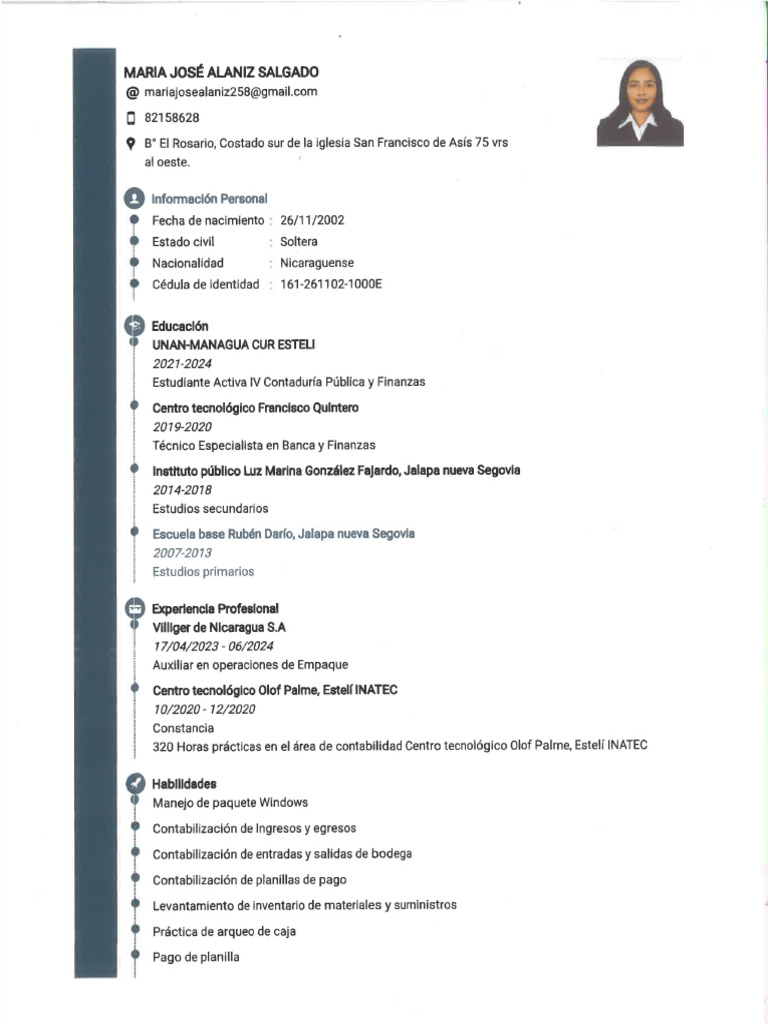 Curriculum Maria Jose - copia | PDF