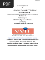 Internship Report Google AI-ML | PDF | Artificial Intelligence ...